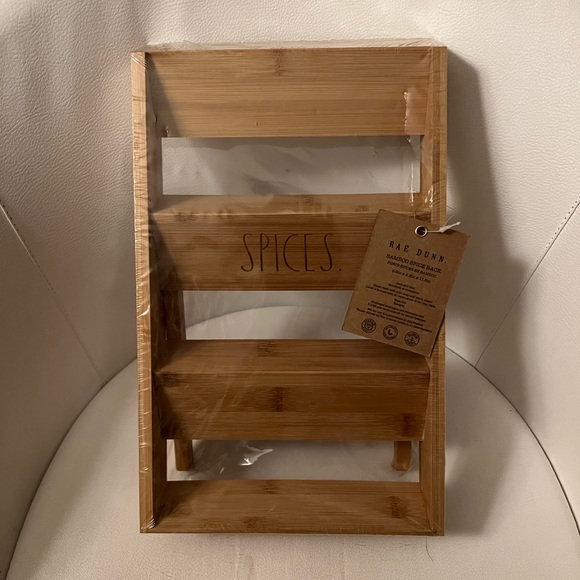 Rae Dunn | Kitchen | Rare Rae Dunn Bamboo Spice Rack | Poshmark
